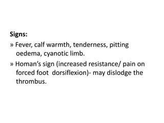 Deep Vein thrombosis and Pulmonary embolism | PPTX