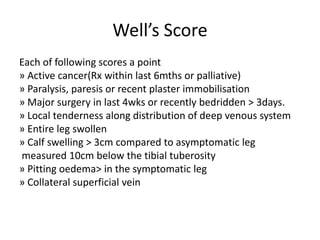 Deep Vein thrombosis and Pulmonary embolism | PPTX