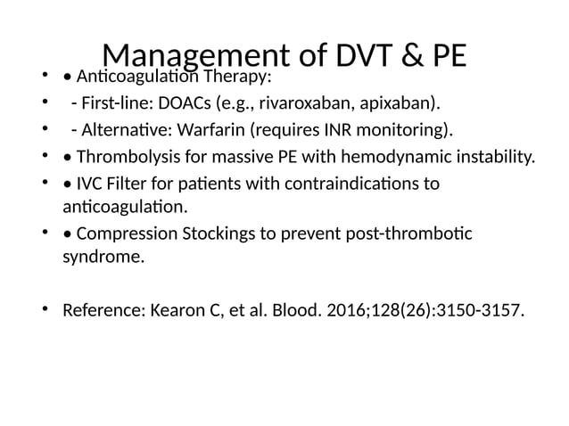 DVT_and_PE_Presentation, diagnosis and treatment (1).pptx