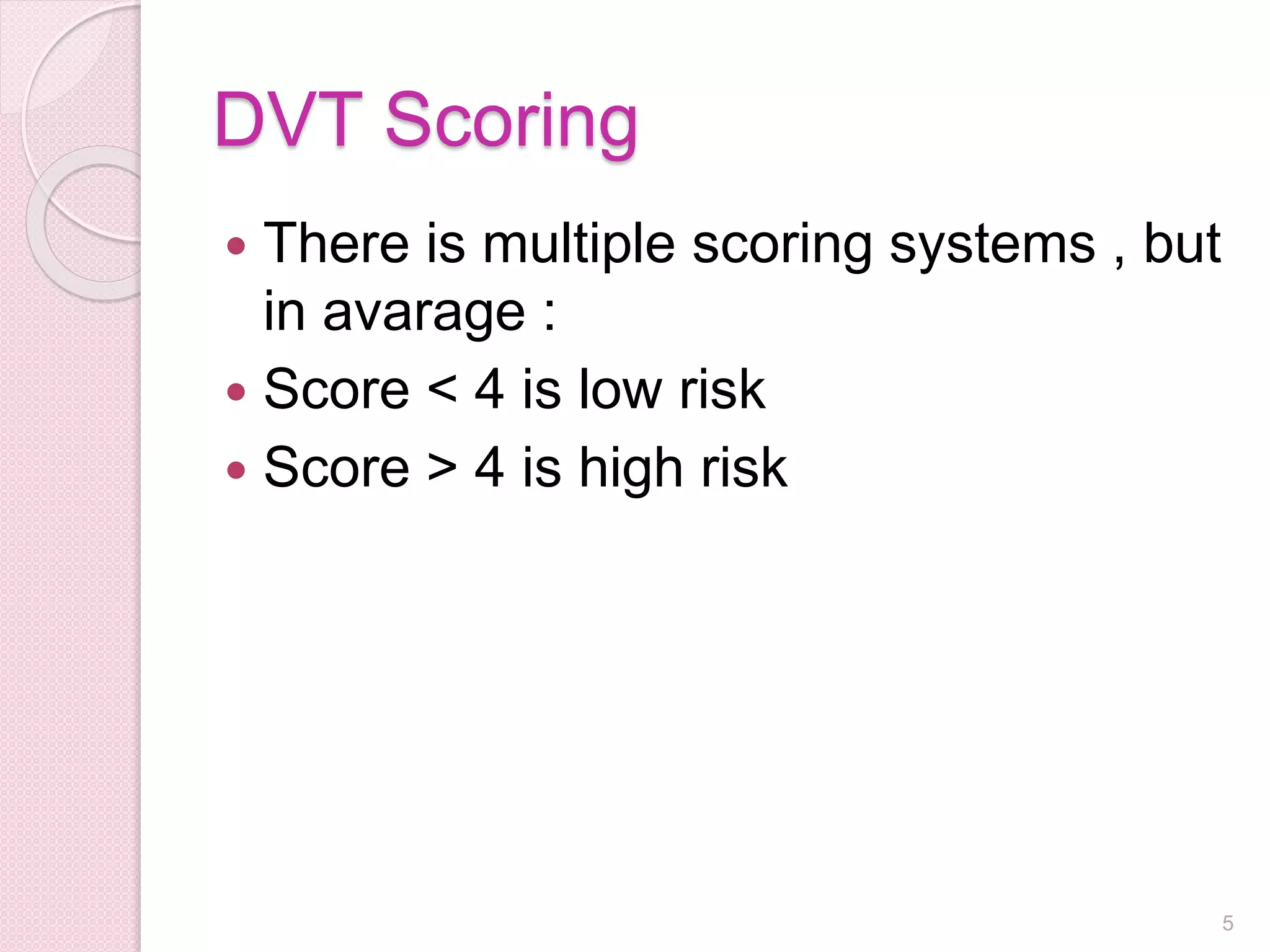 Deep Vein Thrombosis - DVT | PPTX | First Aid | Injuries