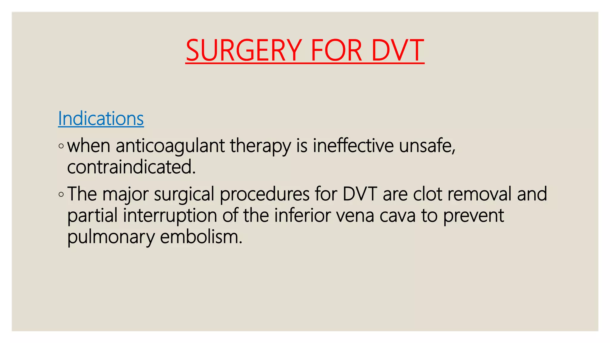 Deep Vein Thrombosis | PPTX