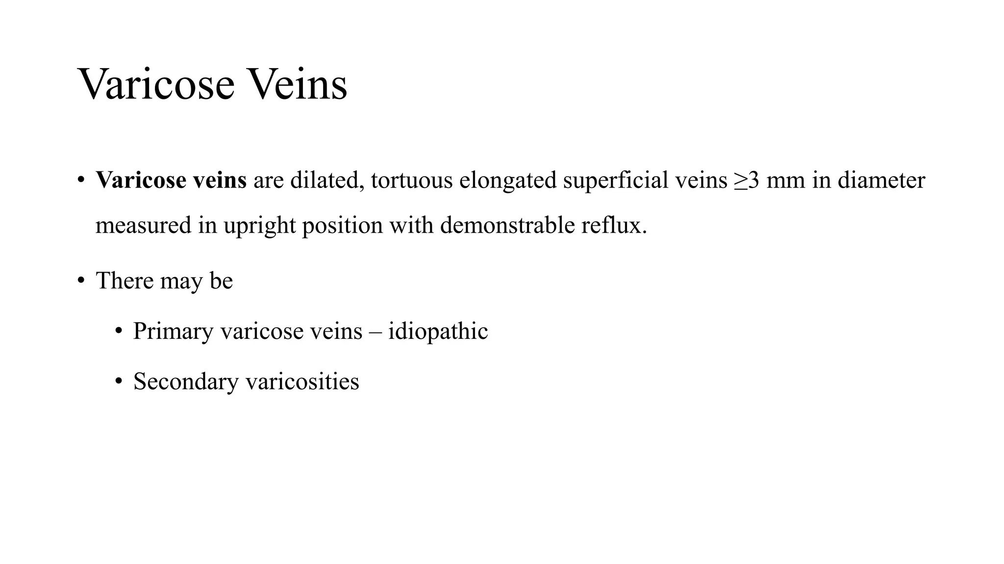 Varicose Veins and Deep Vein Thrombosis | PPTX