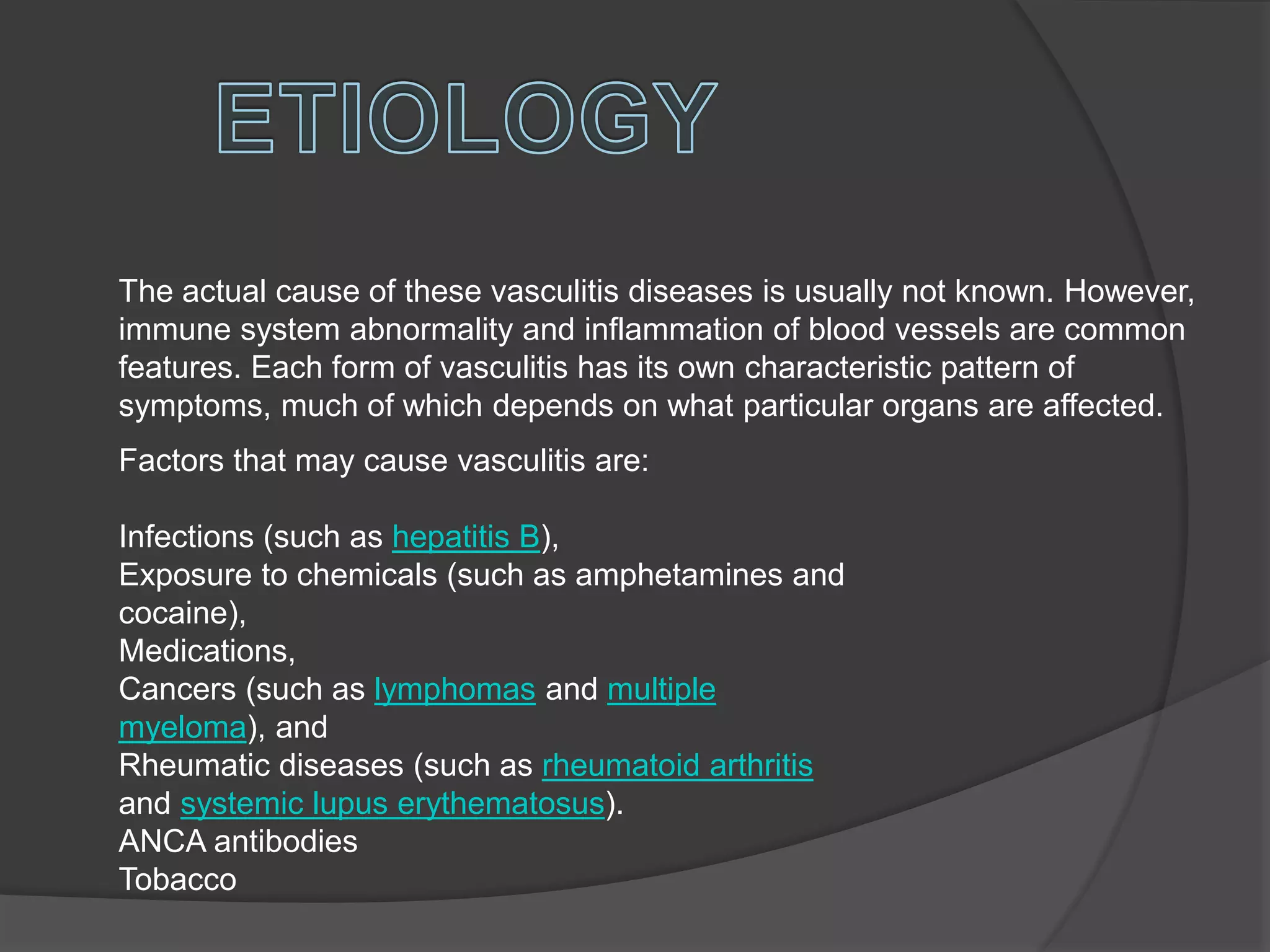 VASCULITIS- CASE PRESENTATION | PPTX