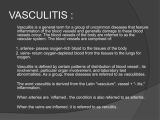 VASCULITIS- CASE PRESENTATION | PPTX