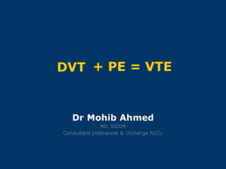 Dvt for nurses | PPT