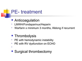 Dvt & pe | PPT