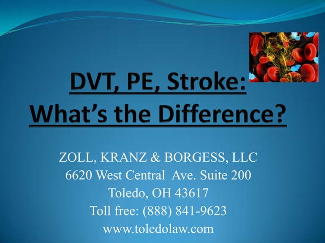 DVT, PE and Stroke: What's the Difference? | PPTX