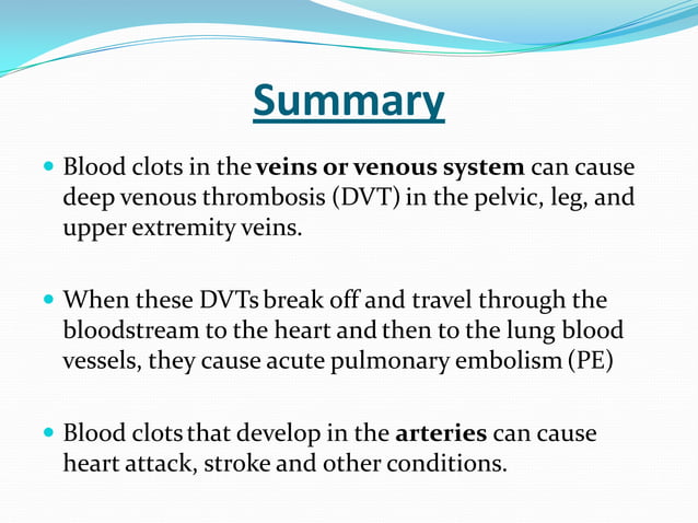 DVT, PE and Stroke: What's the Difference? | PPTX