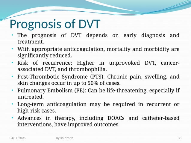 DVT_Presentation.pptxsbdhdjdj djdjdjendjej | PPT