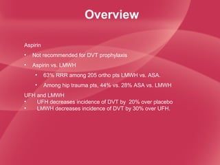 Dvt prophylaxis | PPT