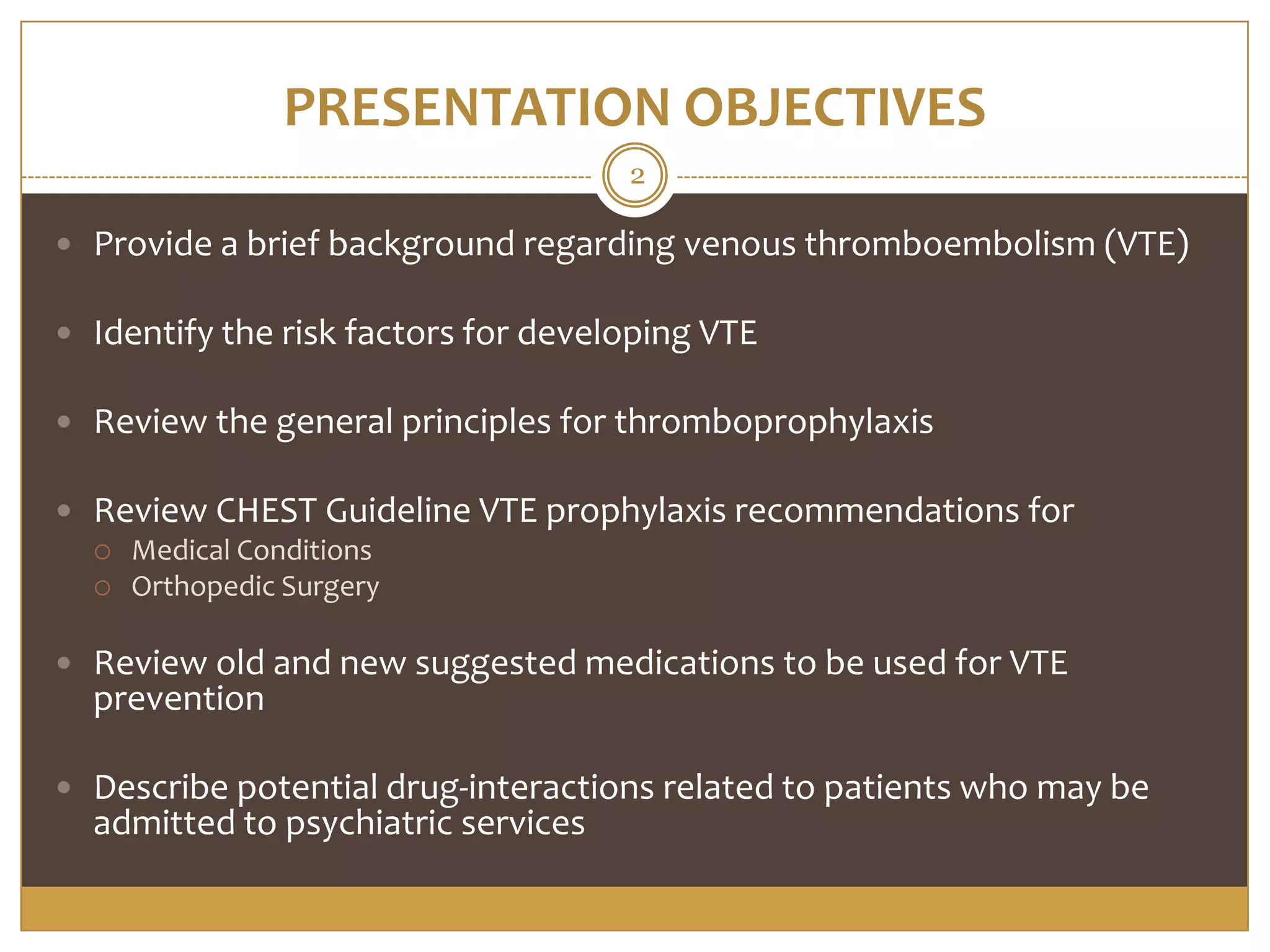 Prevention of Venous Thromboembolism | PPTX
