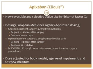 Prevention of Venous Thromboembolism | PPTX