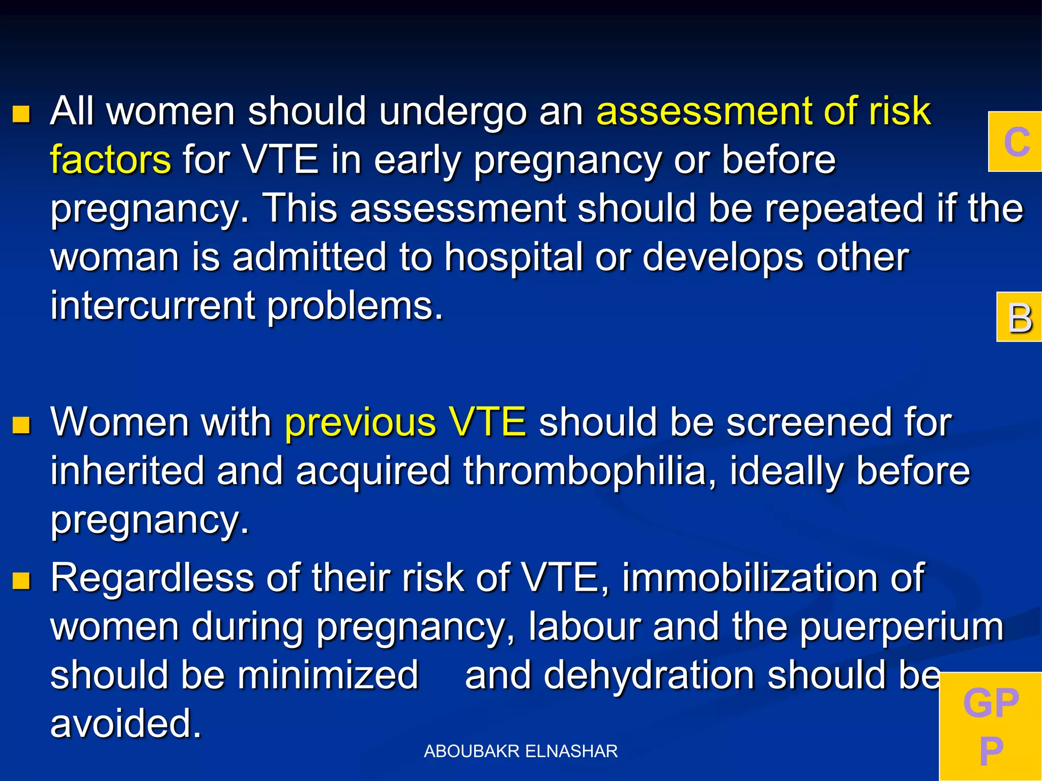 THROMBOPROPHYLAXIS DURING PREGNANCY, LABOUR AND AFTER DELIVERY | PDF