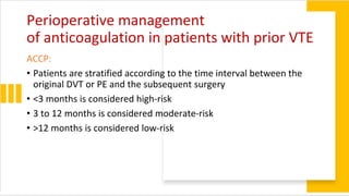 Dvt prophylaxis in orthopaedic surgery | PPTX