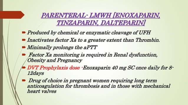Dvt prophylaxis , treatment and anaesthetic considerations | PPTX ...