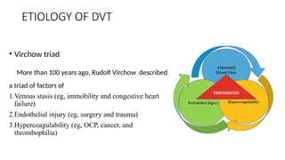 DVT-definition-clinical pictures- management | PPTX