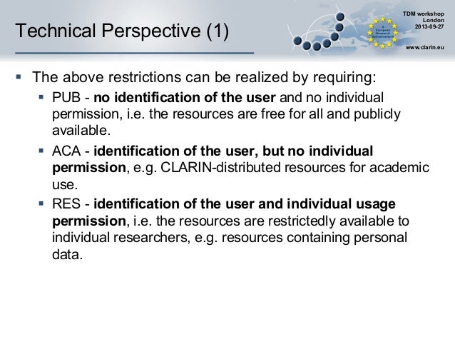 The research infrastructure perspective, Dieter Van Uytvanck, CLARIN