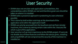 DVWA(Damn Vulnerabilities Web Application) | PPTX