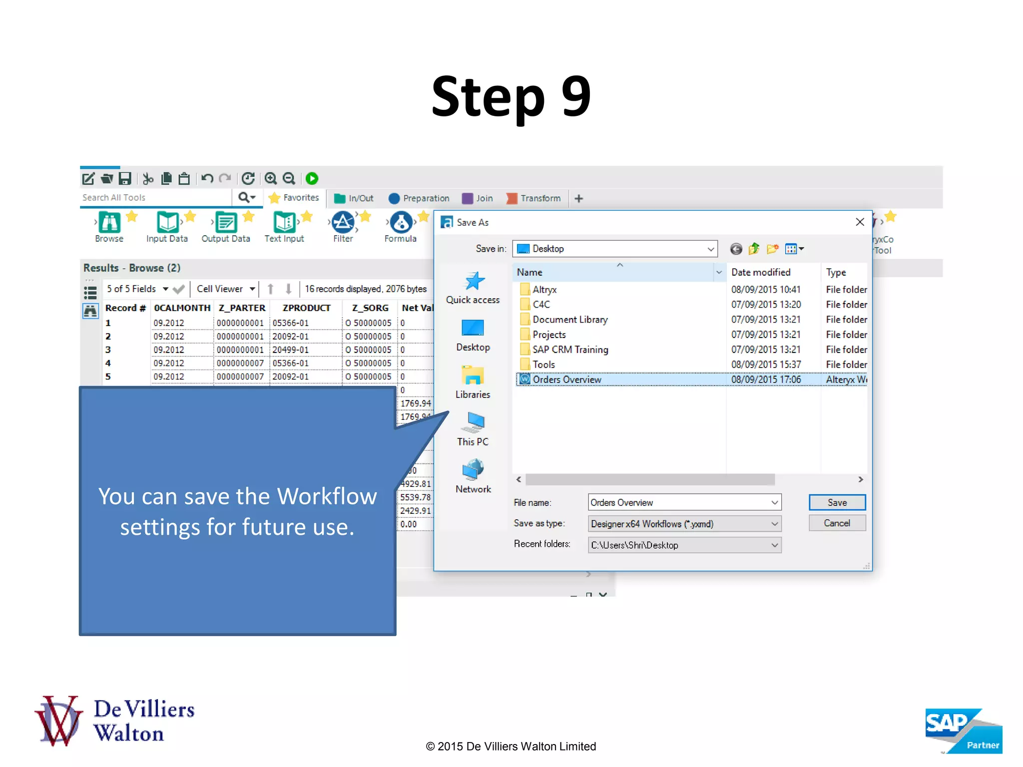 How to use the Alteryx Connector for SAP | PPTX