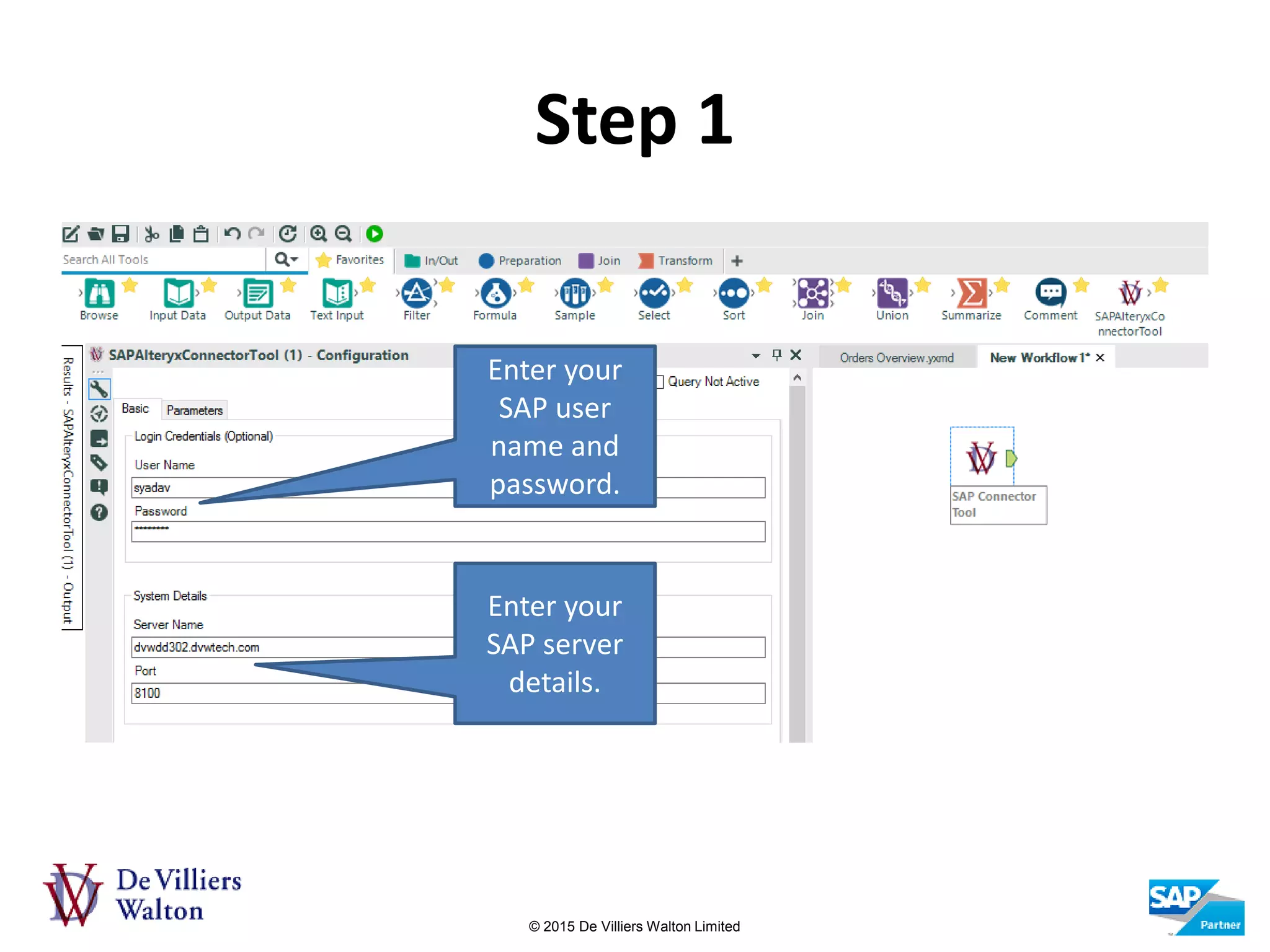 How to use the Alteryx Connector for SAP | PPTX