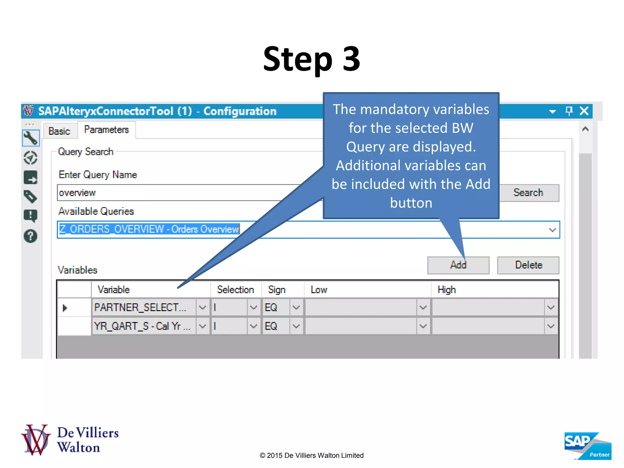 How to use the Alteryx Connector for SAP | PPTX