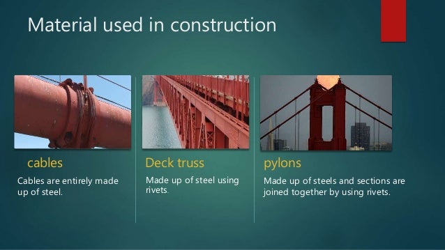 Golden gate bridge construction