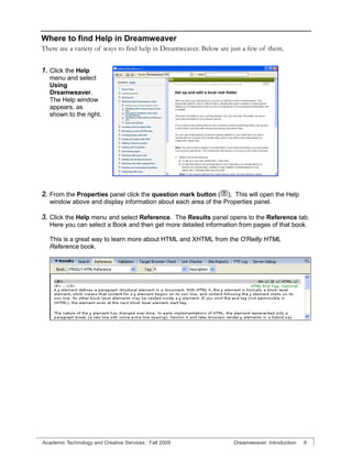 Dw cs3-introduction | PDF | Web Design and HTML | Internet
