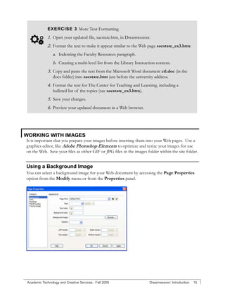 Dw cs3-introduction | PDF | Web Design and HTML | Internet