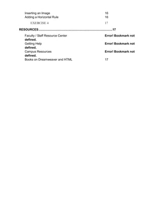 Dw cs3-introduction | PDF | Web Design and HTML | Internet