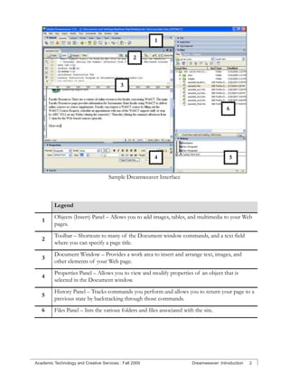 Dw cs3-introduction | PDF | Web Design and HTML | Internet
