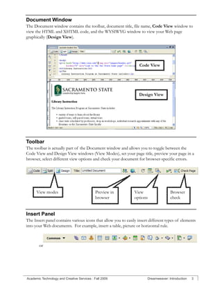Dw cs3-introduction | PDF | Web Design and HTML | Internet