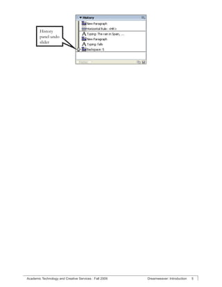Dw cs3-introduction | PDF | Web Design and HTML | Internet