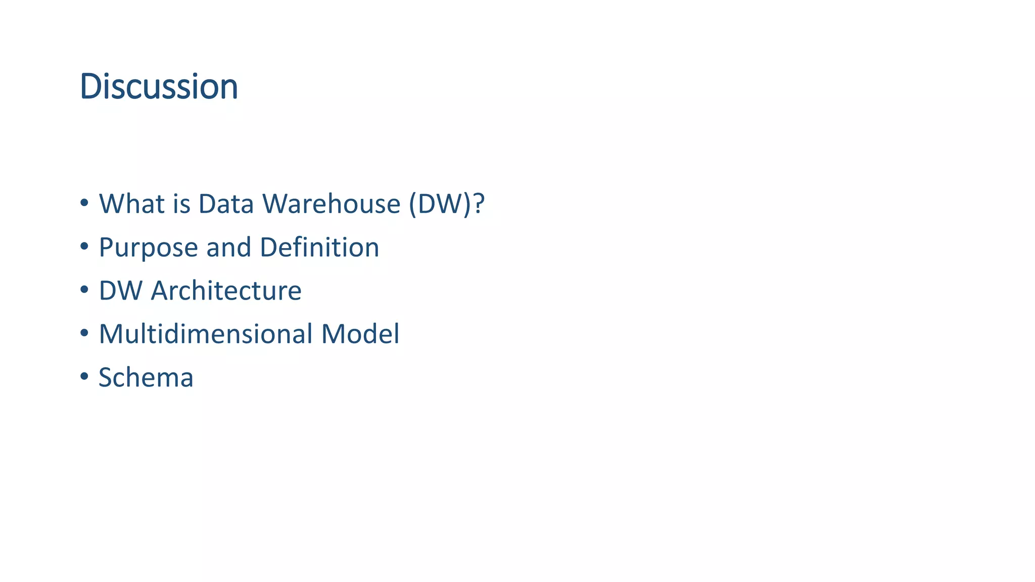 Introduction to Data Warehouse | PDF