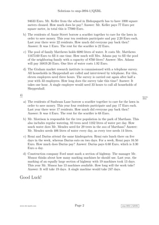 Rule of three word problems - Worksheet one - Answers | PDF