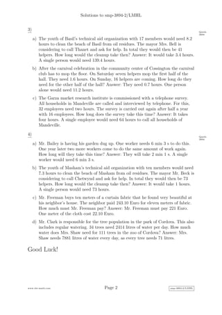 Rule of three word problems - Worksheet two - Answers | PDF | Zoos ...
