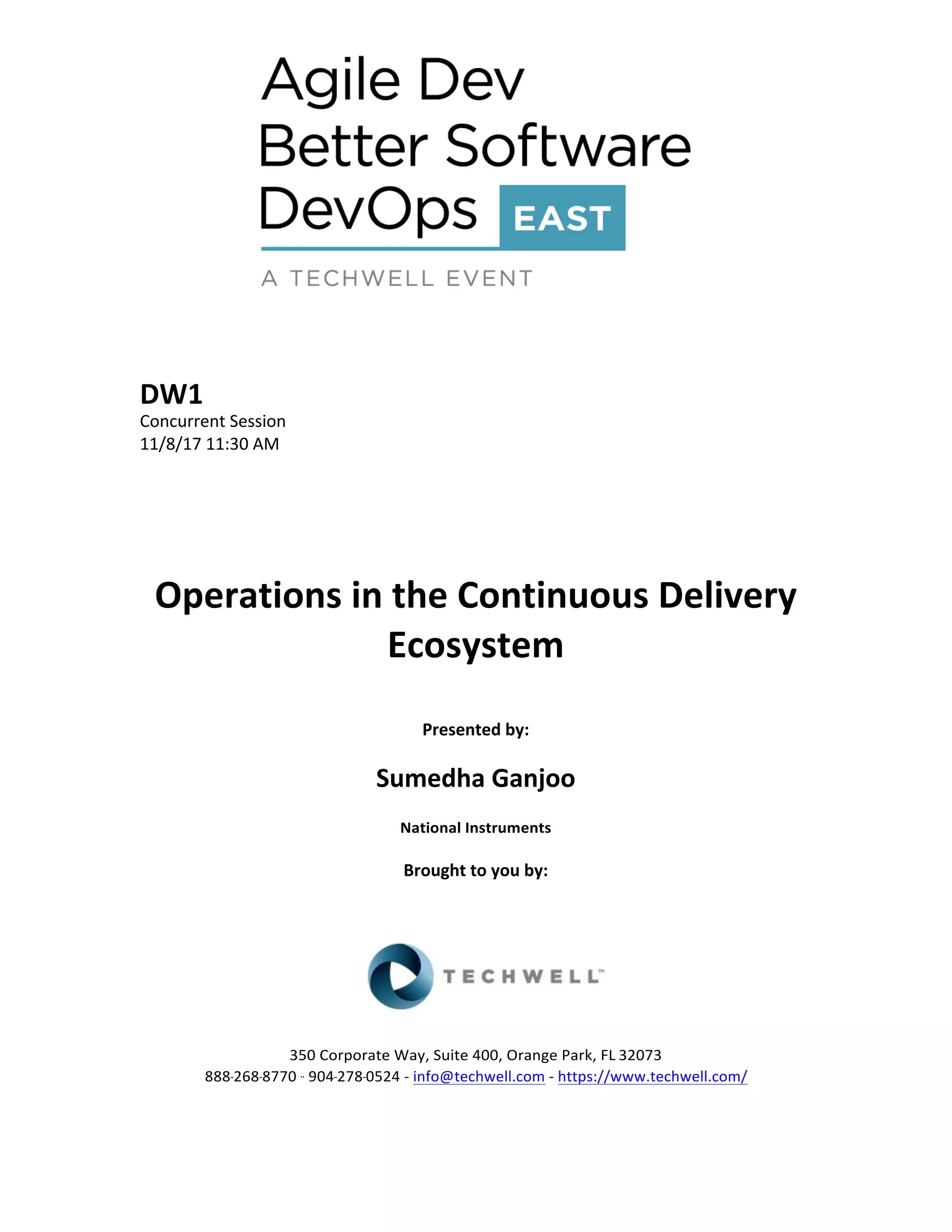 Operations in the Continuous Delivery Ecosystem | PDF