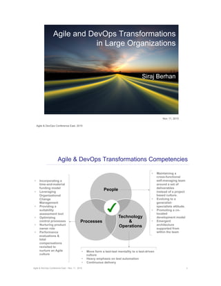Agile and DevOps Transformations in Large Organizations | PDF | Business Utilities | Business