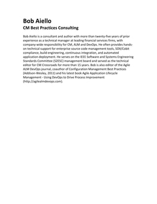 Using DevOps to Drive the Agile ALM | PDF