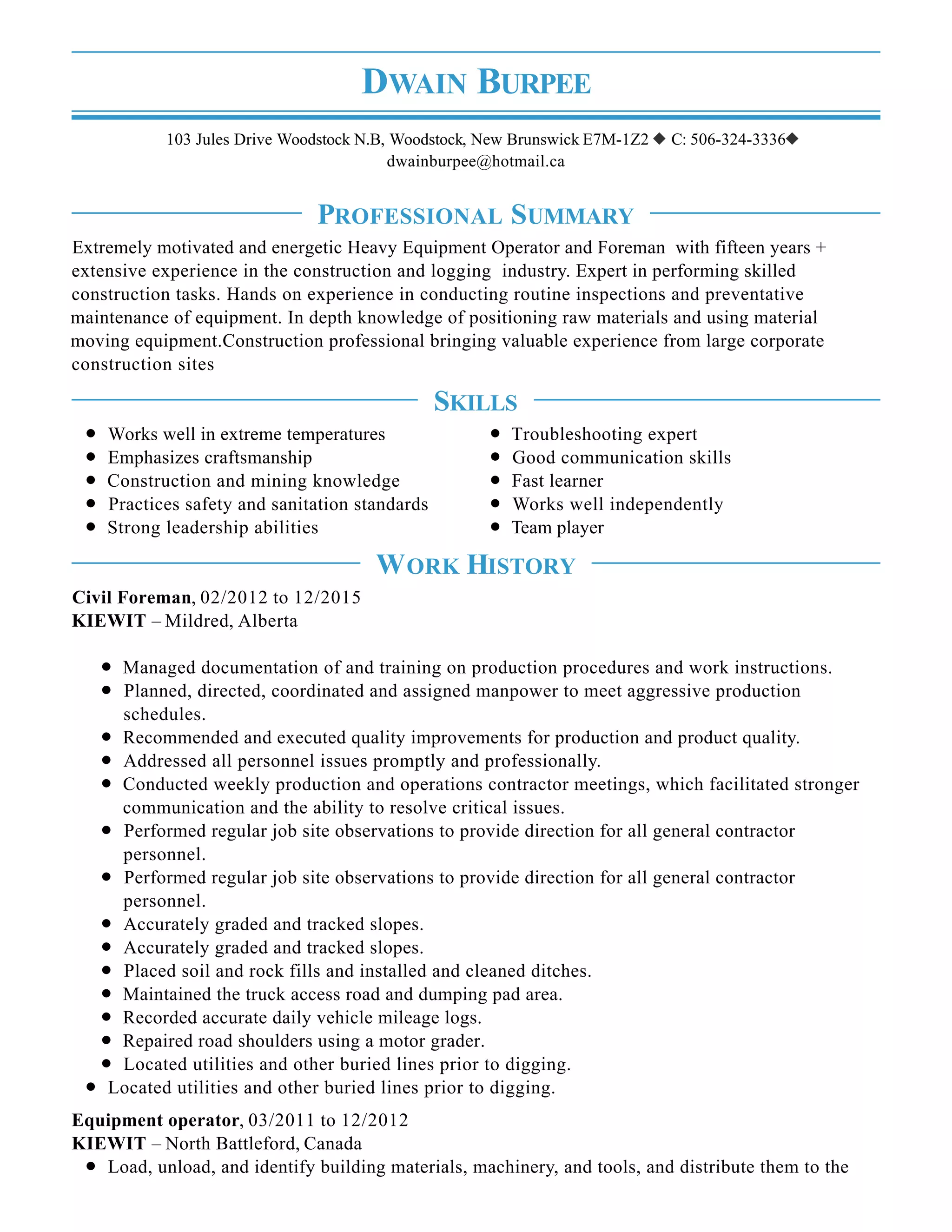 Dwains resume final | PDF