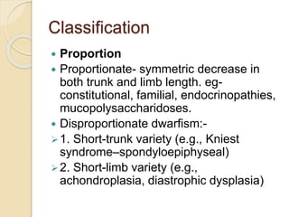 Proportionate Vs Disproportionate Dwarfism