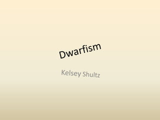 Dwarfism Biology | PPTX
