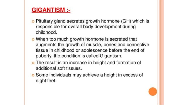 DWARFISM AND GIGANTISM .pptx | Endocrine and Metabolic Diseases ...