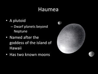 Dwarf planets | PPT