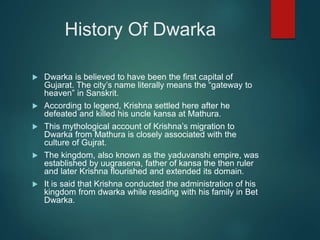 Dwarkadhish temple at dwarka | PPTX