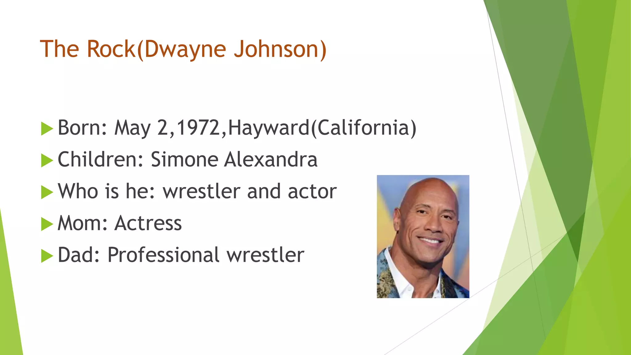 Dwayne johnson (The Rock).pptx