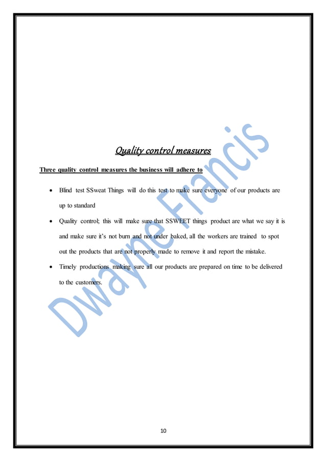 Dwayne francis pob sba final ( cxc ) | DOCX | Desserts and Baking ...