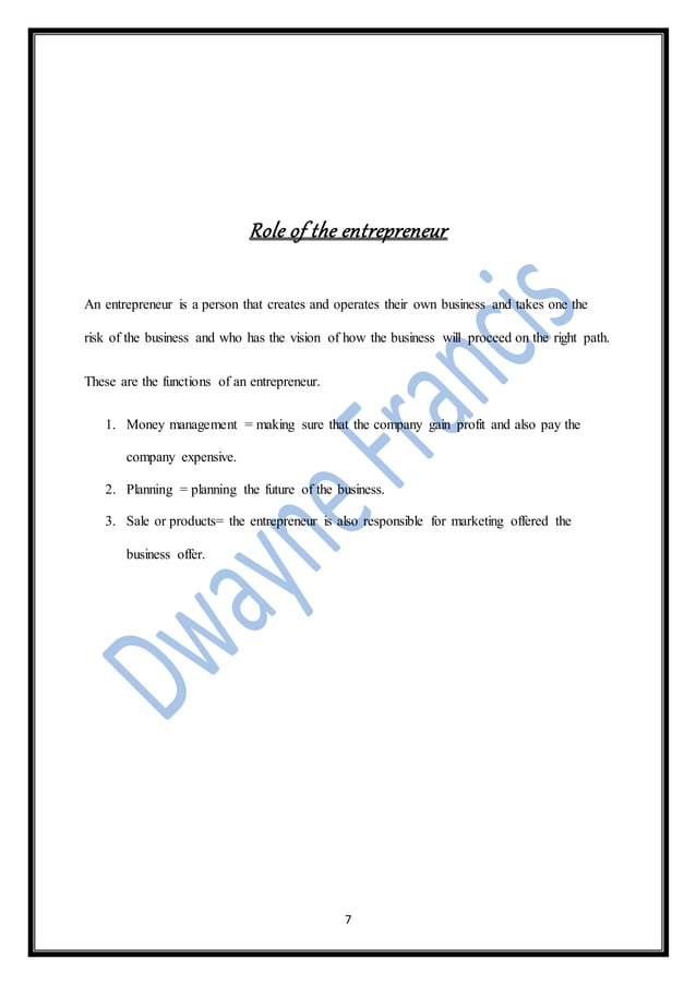 Dwayne francis pob sba final ( cxc ) | DOCX | Desserts and Baking | Food & Drink