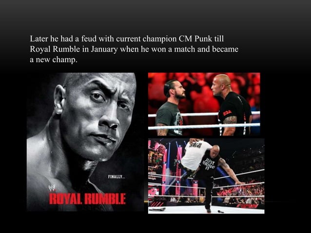 Dwayne the rock johnson | PPTX