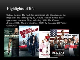 Dwayne the rock johnson | PPTX