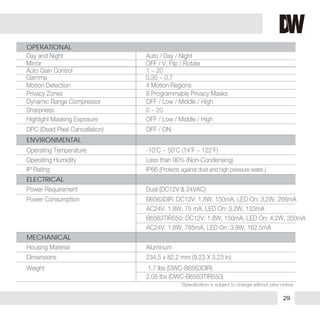 Digital Watchdog DWC-B6563DIR User Manual | PDF | Cameras and ...